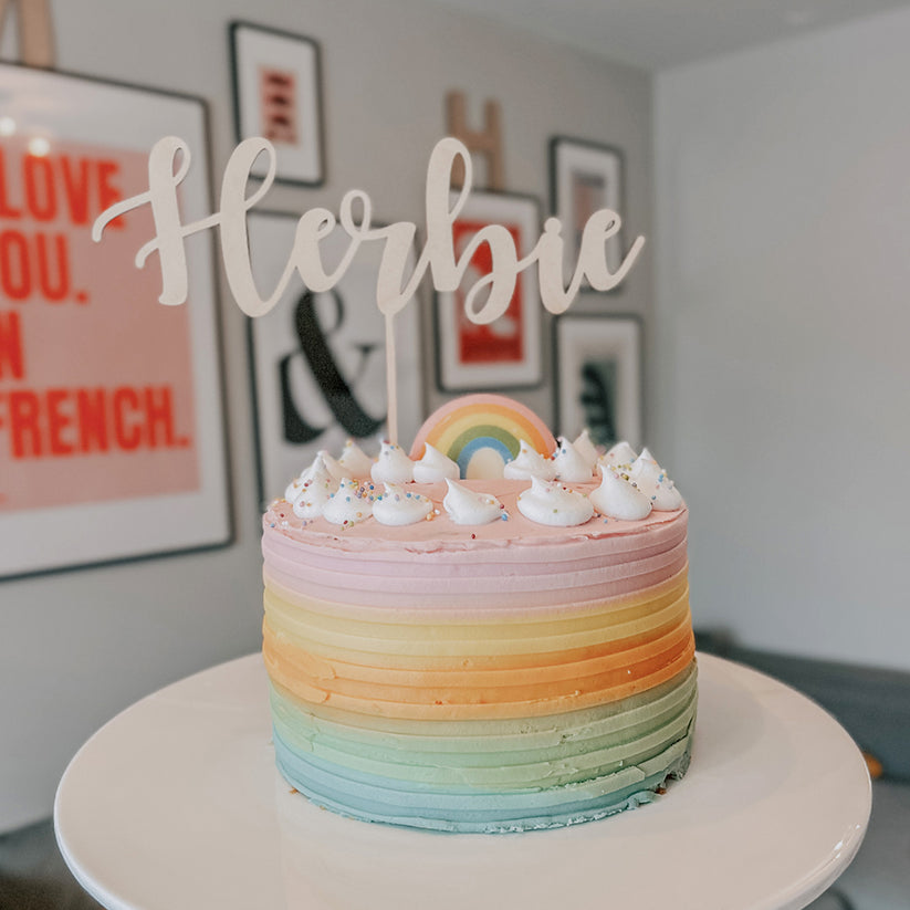 Personalised Cake Topper | Birthday Cake Decorations – Rosie Meringue